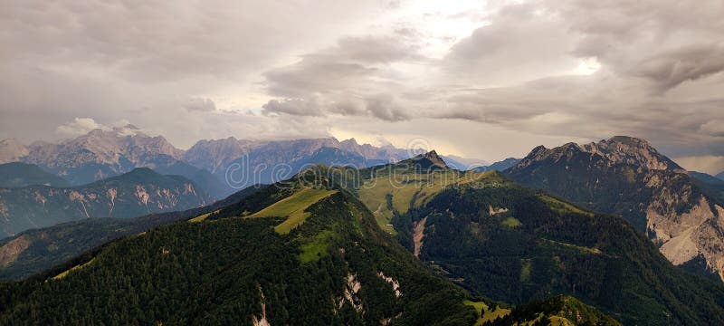 Mountain top view stock image. Image of highland, view - 261448845