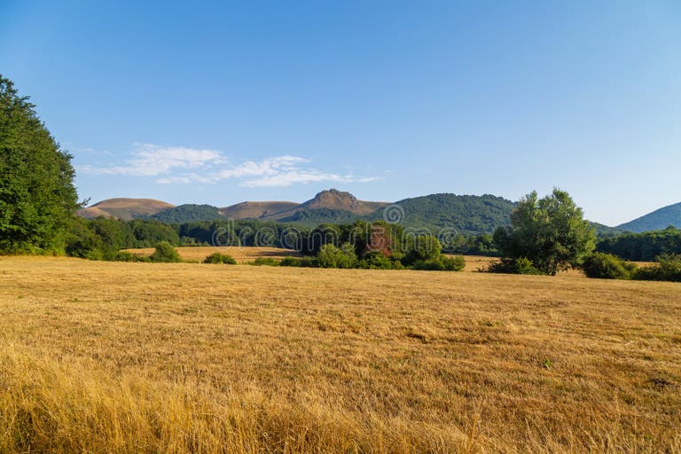 Mountain Top View in Basque Country Stock Image - Image of terrain ...