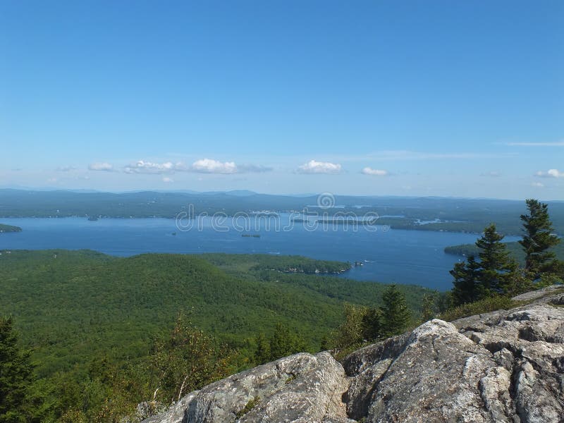 Mountain Top View stock photo. Image of blue, trail, range - 97490122