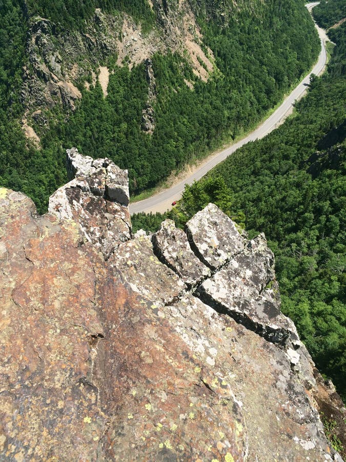 Mountain Top View stock photo. Image of blue, road, beautiful - 97490280