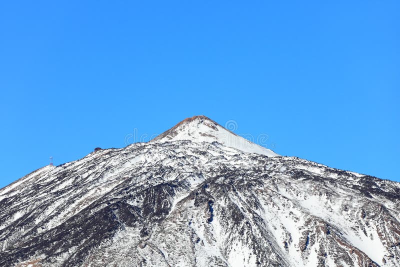 Mountain Top of Volcano Teide, Tenerife Stock Image - Image of spanish ...