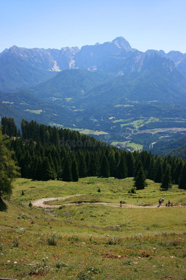Mountain track and valley stock photo. Image of descending - 3088848