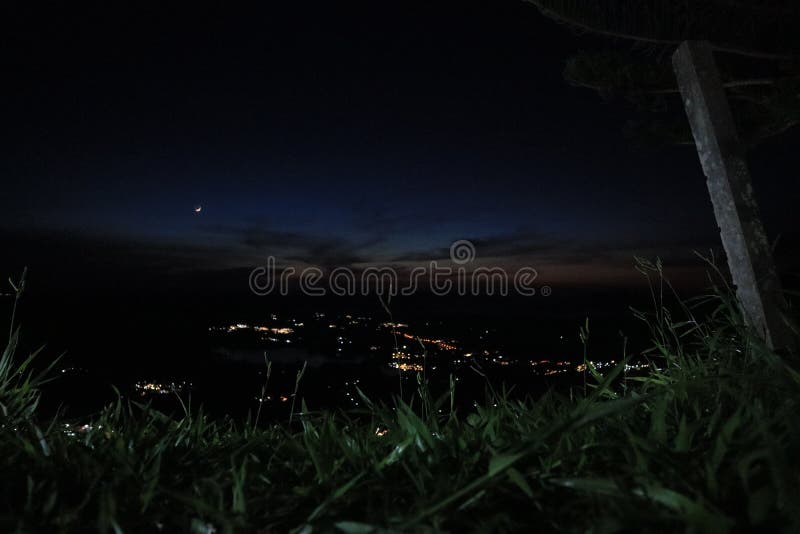 Mountain and Tropical Forest Landscape Views, Night Sights, Darkness ...