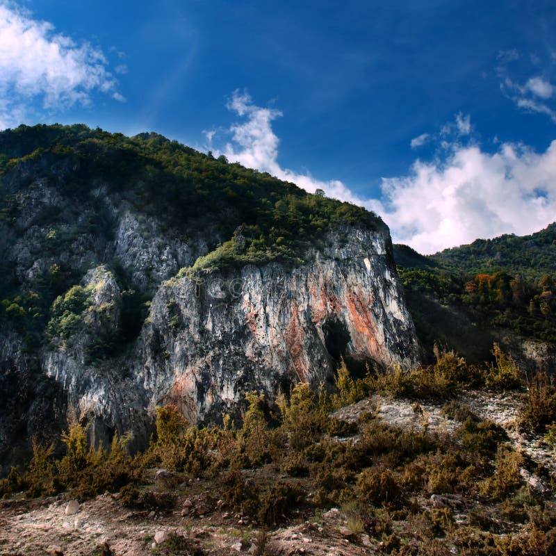 Mountain in Tropoja, Albania Stock Image - Image of terrain, albania ...