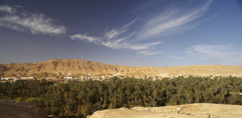 Mountain Tunisian oasis stock photo. Image of mountains - 17813310