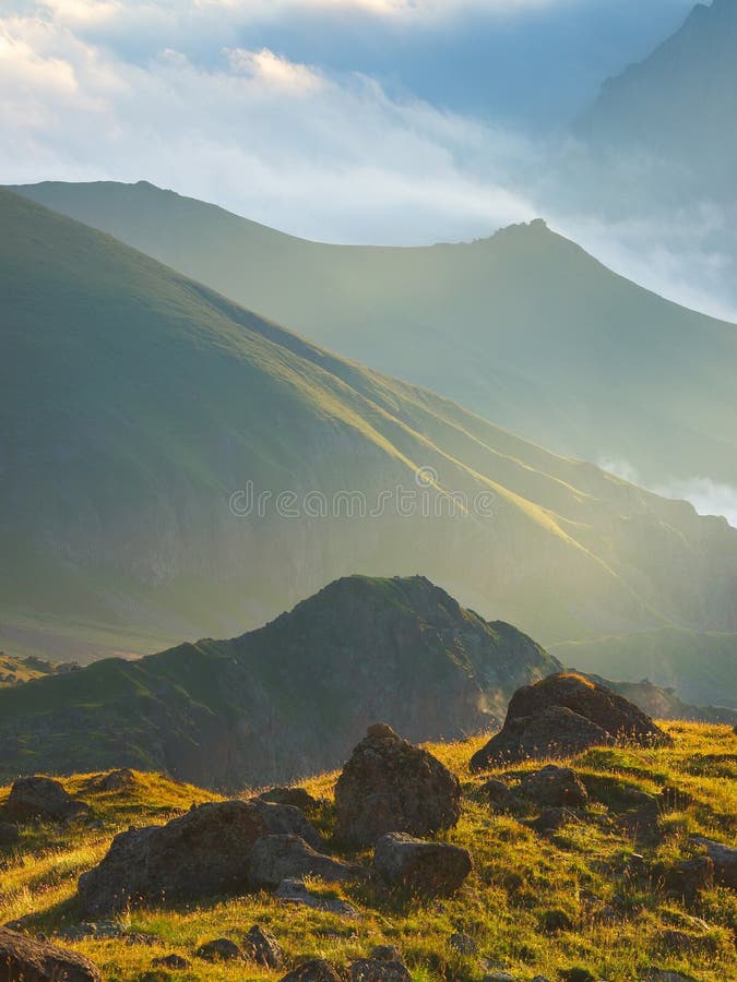 Sundown stock image. Image of dawn, hill, nature, evening - 29944631