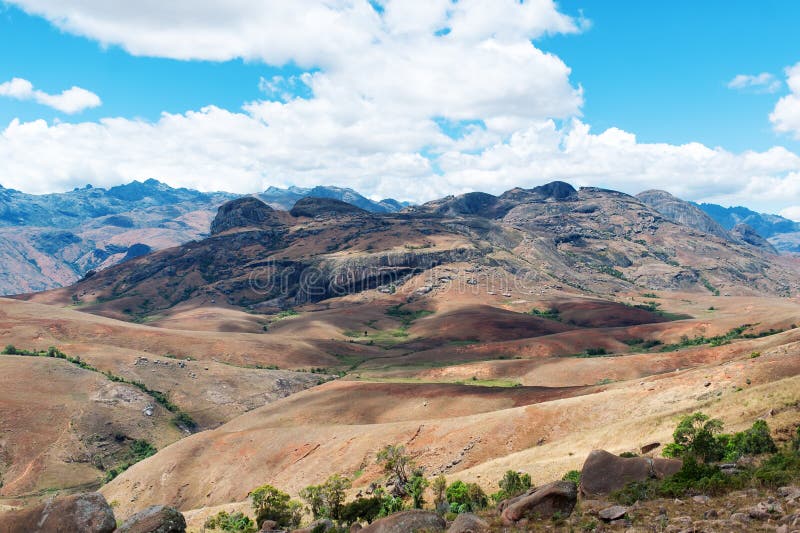 The Mountain Valley on the Island of Madagascar. Stock Photo - Image of ...