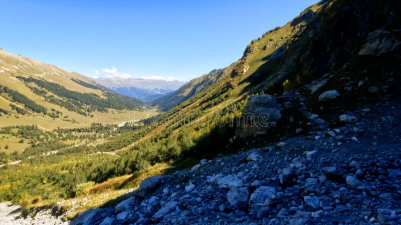 Mountain Valley Nice View at Sunny Fall Day - Photo of Nature Stock ...