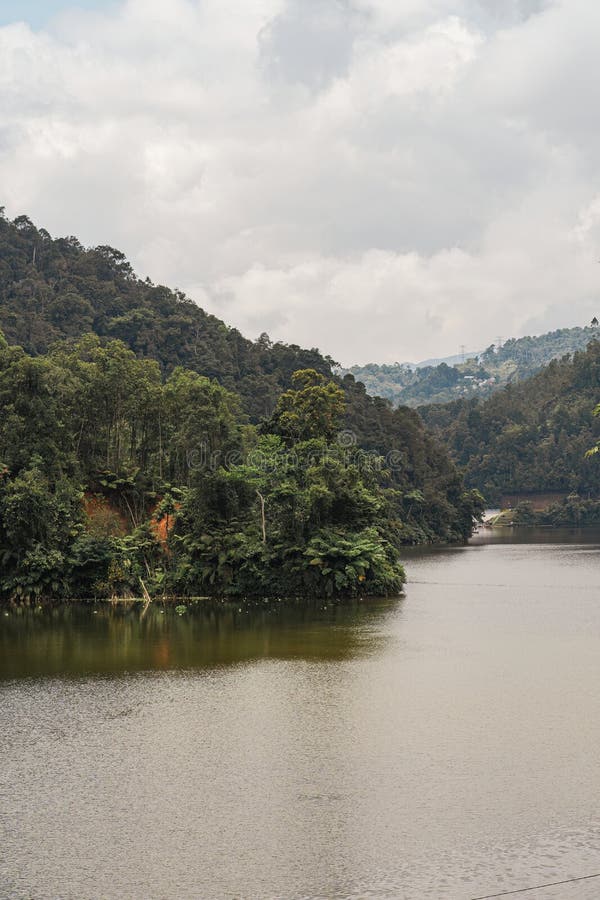 Mountain Valley with Rainforest and Lake in Cameron Highlands Stock ...