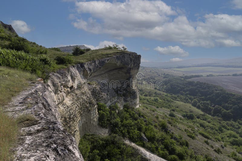 Mountain Valley with a Sheer Cliff, Mountain Peak, Mountain Landscape ...