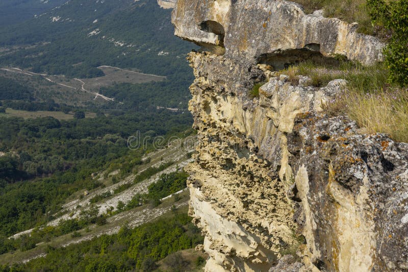 Mountain Valley with a Sheer Cliff, Mountain Peak, Mountain Landscape ...