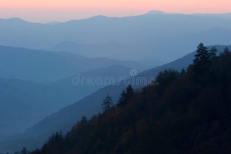 Mountain Valley Sunrise stock photo. Image of american - 692666