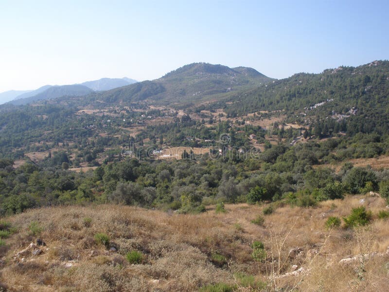 Mountain Valley in the Taurus Mountains Stock Image - Image of hill ...