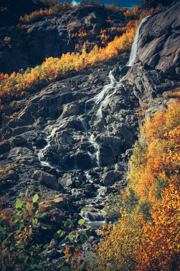Mountain Valley, a Top View of the River Bed.landscape with a Mo Stock ...