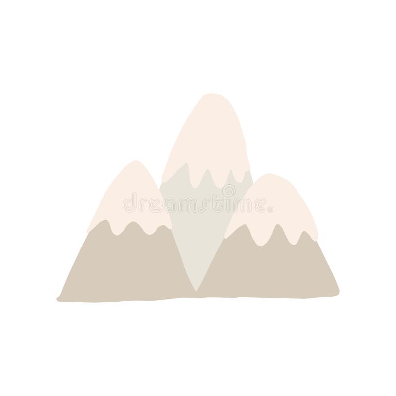 Cute Mountains Seamless Pattern. Cartoon Background for Kids. Vector ...