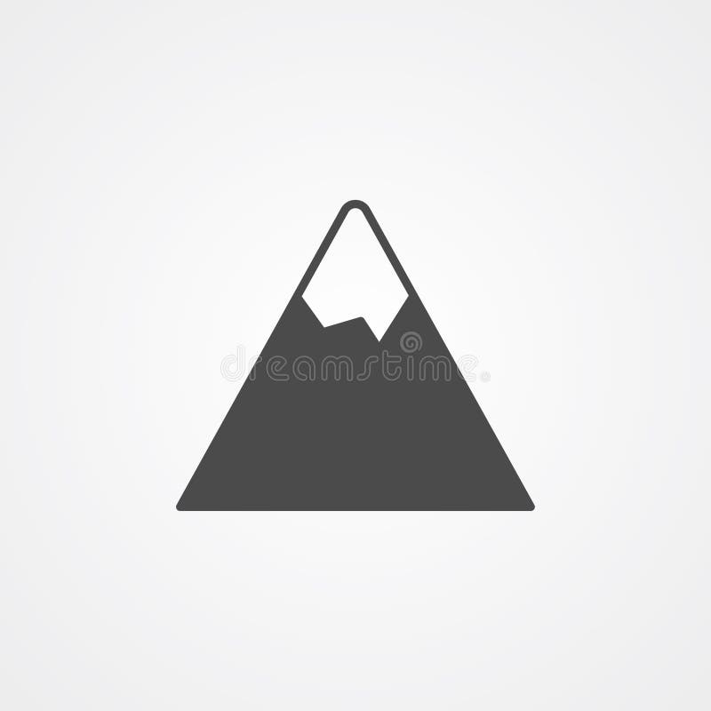 Mountain Vector Icon Sign Symbol Stock Vector - Illustration of ...
