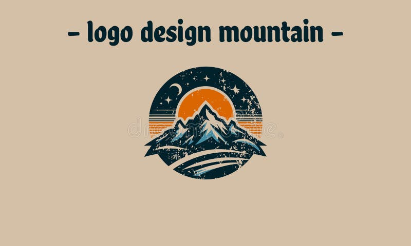 Mountain Vector Illustration Logo Design Stock Illustration ...