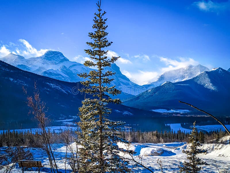 Mountain View in Canmore, AB Stock Photo - Image of mountain, canmore ...