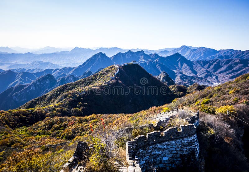 Mountain view in China stock photo. Image of blue, wall - 198058218