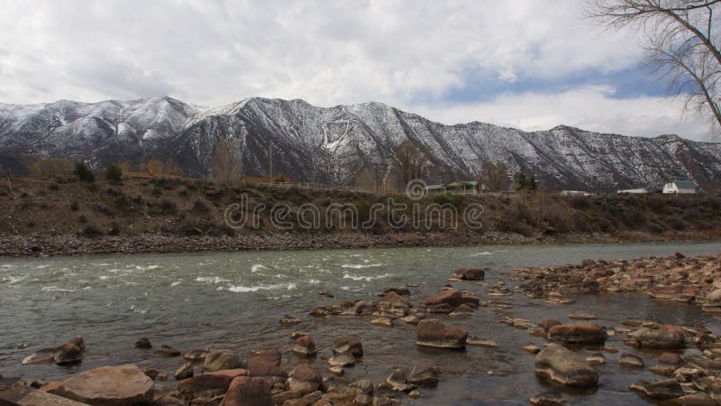 Mountain View with Colorado River Stock Photo - Image of lake ...