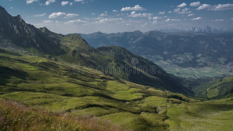 Mountain View Far Sight To Valley Stock Image - Image of forest ...