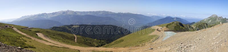 Mountain view Gagra Range. stock photo. Image of krasnaya - 33427824