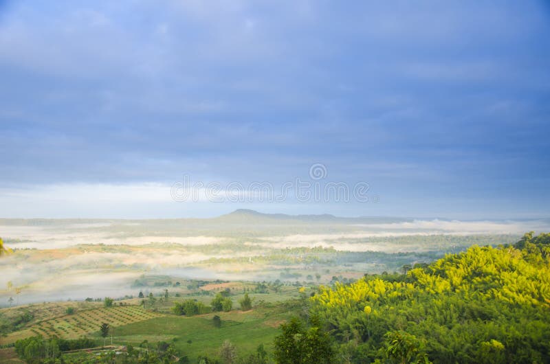 Mountain View stock photo. Image of cloudy, meadow, khao - 80732594