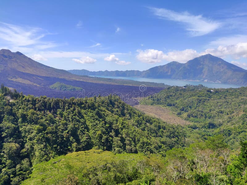 Mountain View in Kintamani Indonesia Stock Image - Image of view ...
