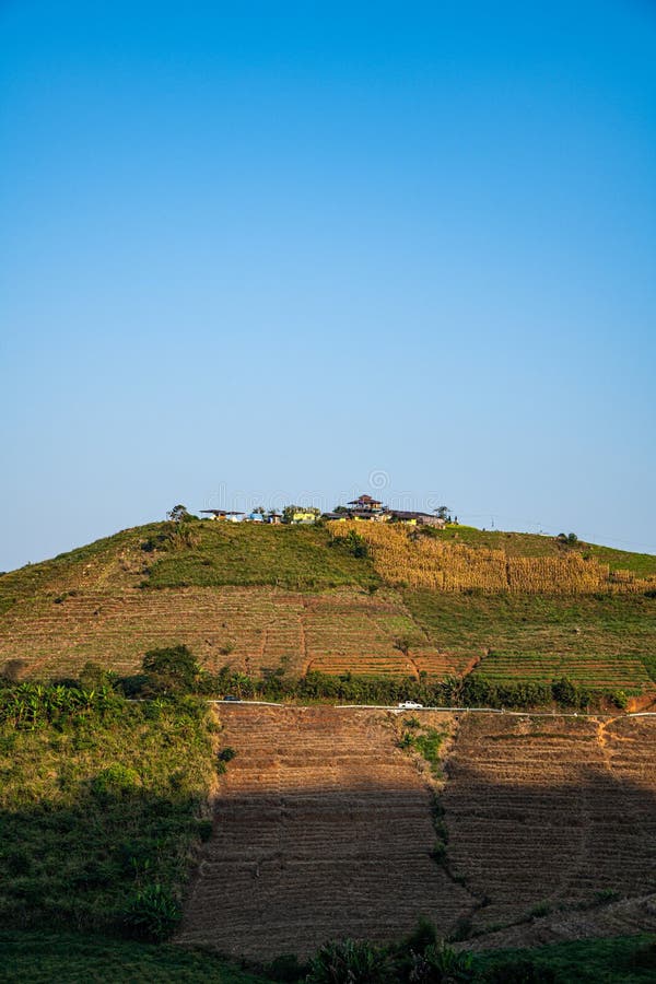 The Mountain View at Mon Cham Stock Image - Image of high, rain: 149792381