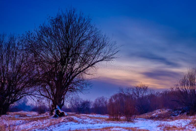 Mountain top moonlight stock photo. Image of morning - 63915834