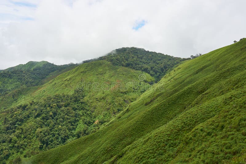 Mountain View Point and Cloudy Sky. Stock Photo - Image of scenic ...