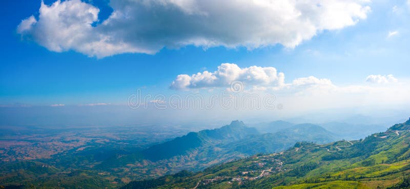 Mountain View Point in Thailand Stock Photo - Image of road, savanna ...