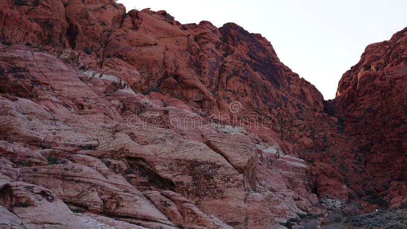 Mountain View of the Red Rock Canyon in Nevada Desert Stock Image ...