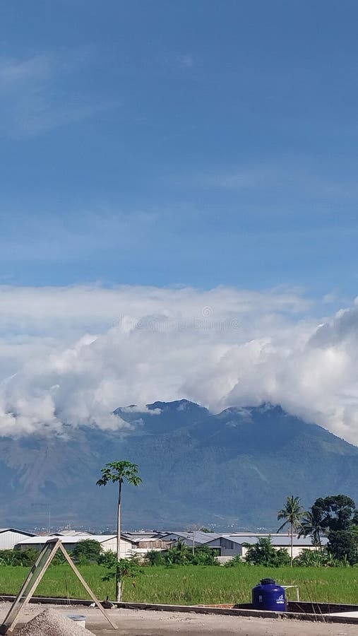Mountain View in Small Village in Garut Stock Photo - Image of small ...
