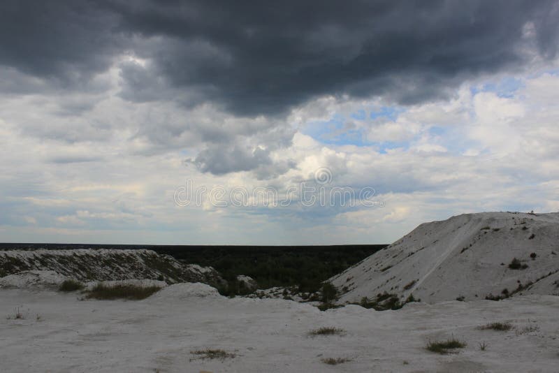 Mountain View Ukraine Rivne Stock Photo - Image of badlands, sand ...