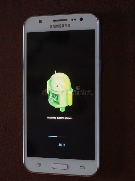 Android Installing System Update Editorial Photo - Image of samsung ...