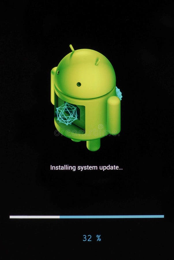 Android OS Installing System Update Editorial Stock Photo - Image of ...