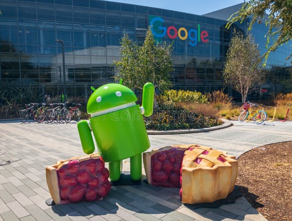 Android Statue in Googleplex Headquarters Main Office Editorial ...