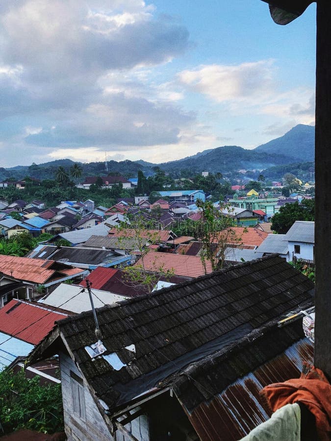 Mountain View in a Very Beautiful Village Nice Stock Image - Image of ...