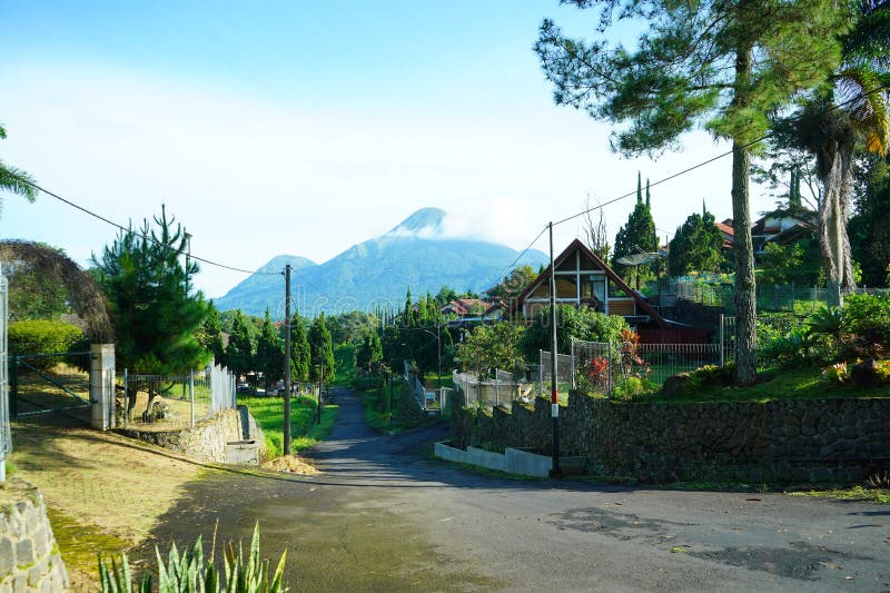 Mountain View in the Village - @dmoonproject Stock Photo - Image of ...