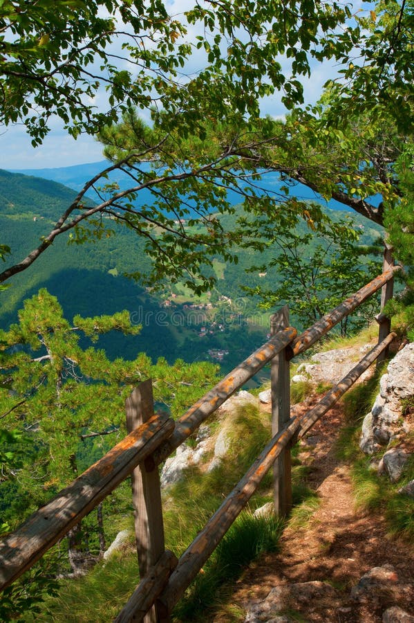 Mountain Viewpoint Landscape Summer Stock Image - Image of park, nature ...