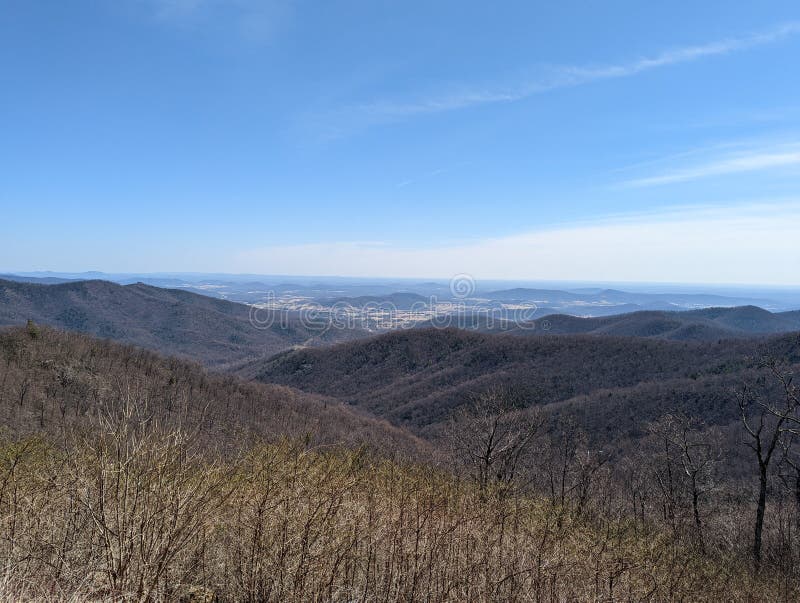 Mountain Views Appalachian Blue Sky Stock Photo - Image of tree ...