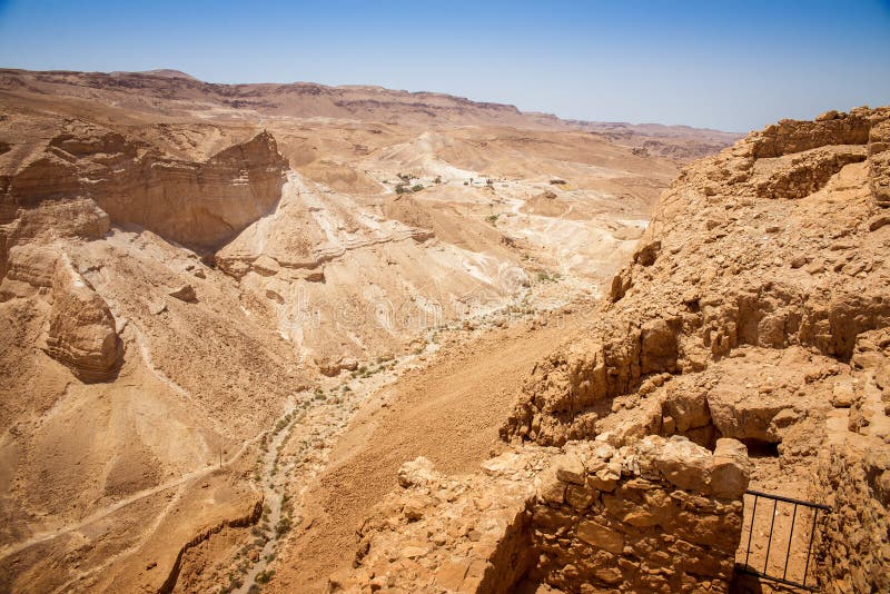 Mountain views in Masada stock photo. Image of place - 85432962