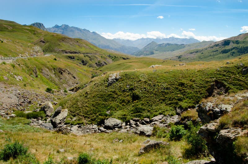 Mountain Views of the Pyrenees of Aragon Stock Image - Image of ...