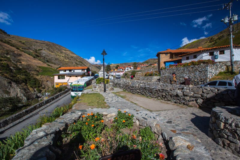 Mountain Village in the Andes. Merida Editorial Stock Image - Image of ...