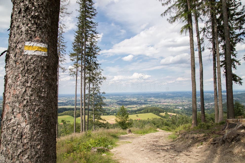 Mountain pathway stock photo. Image of landscape, ridge - 296934030