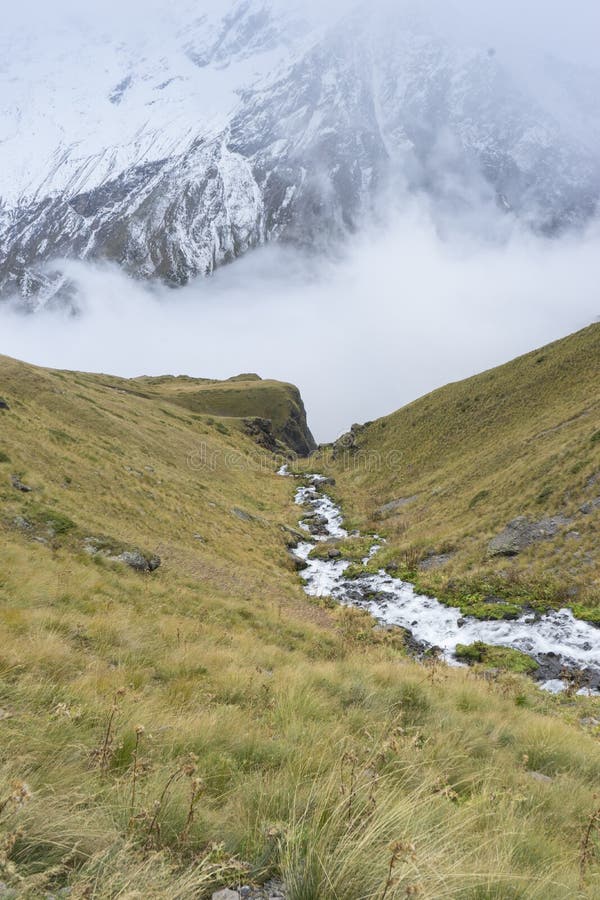Mountain Waterfall in the Forest. Waterfall View. Waterfall in ...