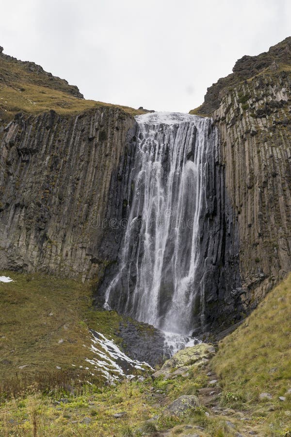 Mountain Waterfall in the Forest. Waterfall View. Waterfall in ...