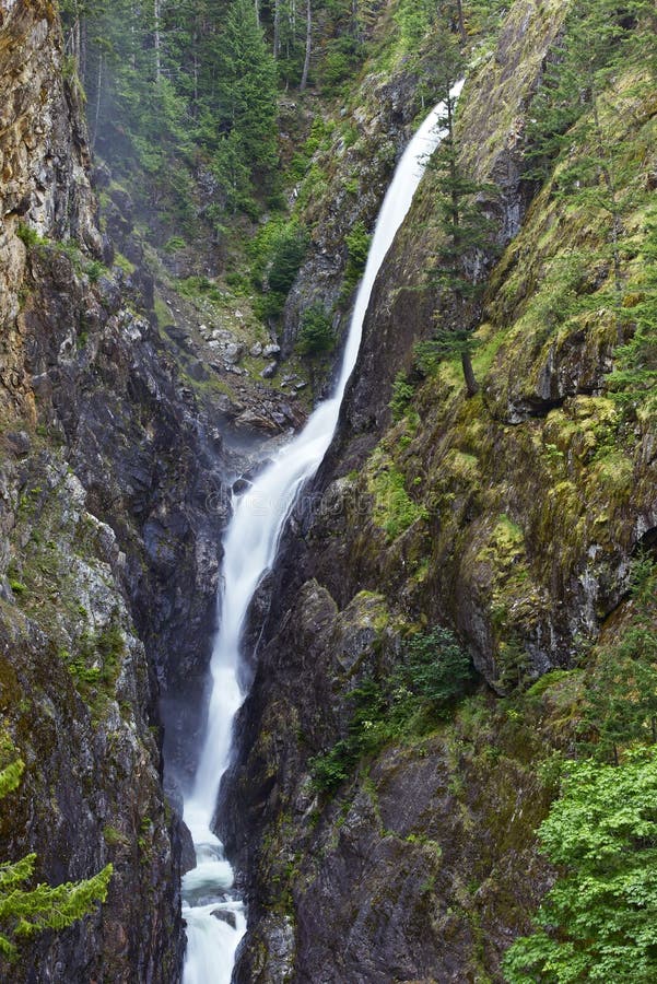Mountain Waterfall stock image. Image of mountain, spring - 35501035