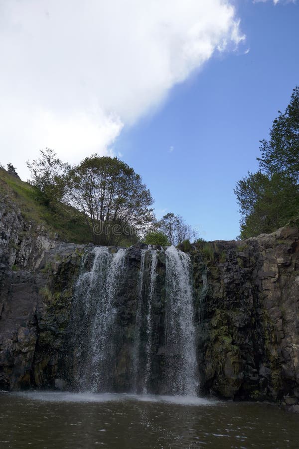 Mountain Waterfall River Stream View Stock Photo - Image of river ...